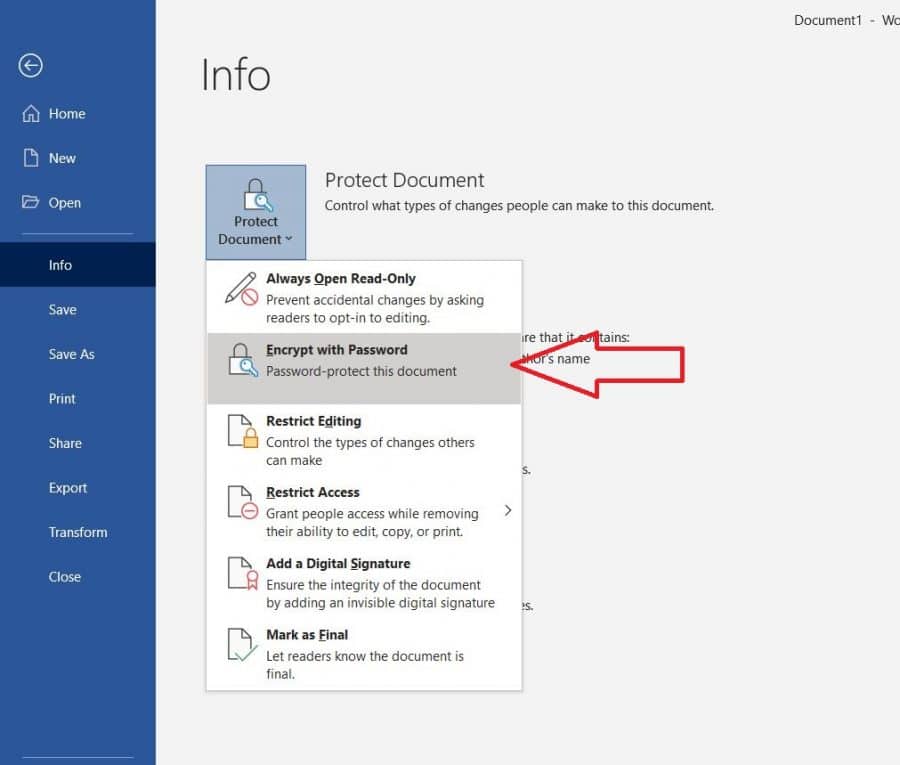 How to Password Protect Your Word Documents